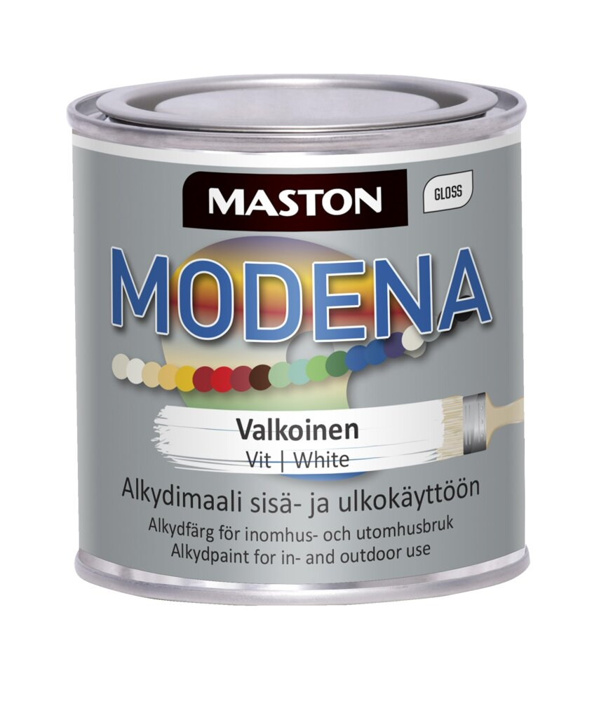 Maali Maston Modena valkoinen 250ml Alkydimaali sisä- ja ulkokäyttöön ...