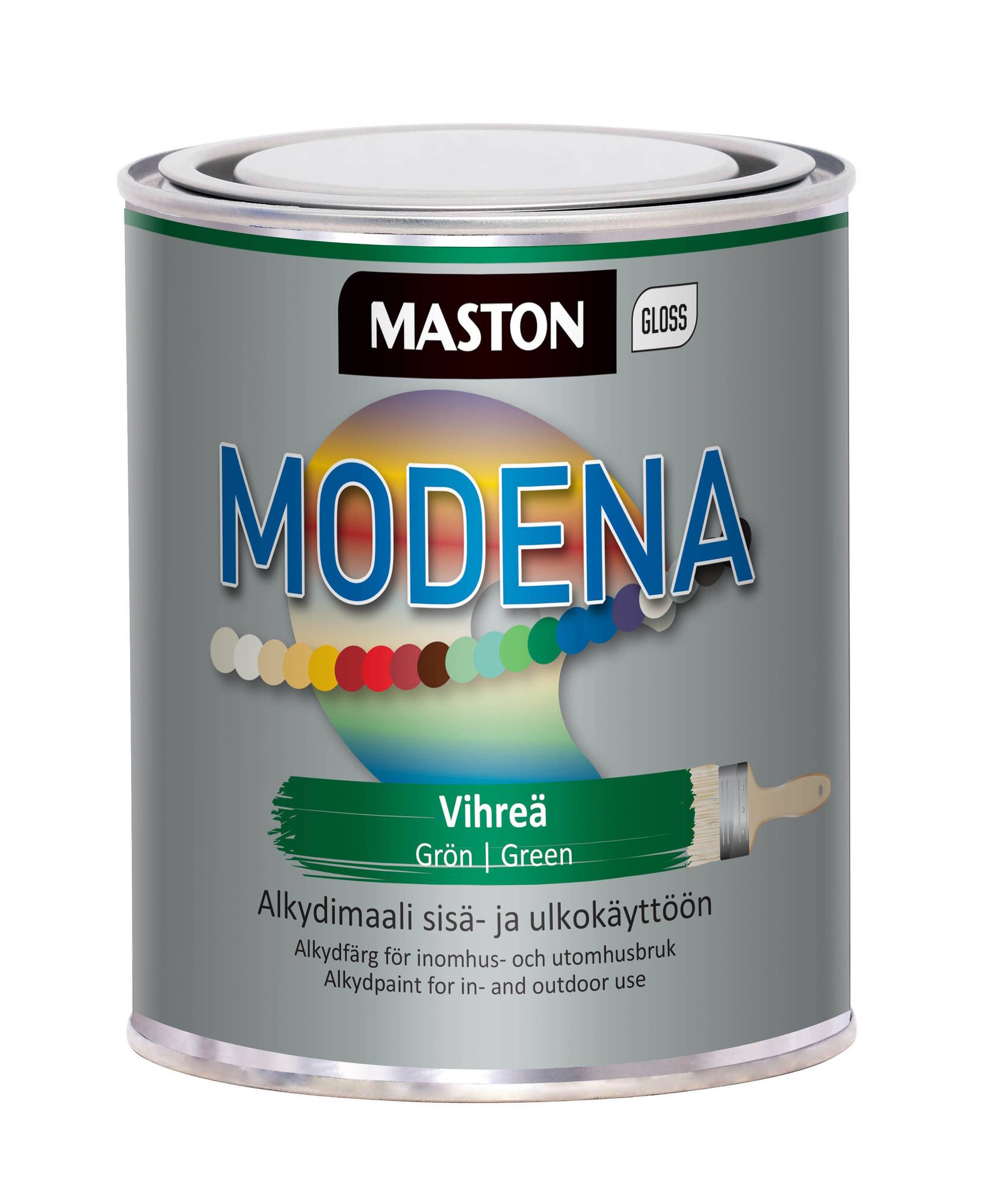 Maali Modena vihreä 1 L Alkydimaali sisä- ja ulkokäyttöön - Nettimyynti ...
