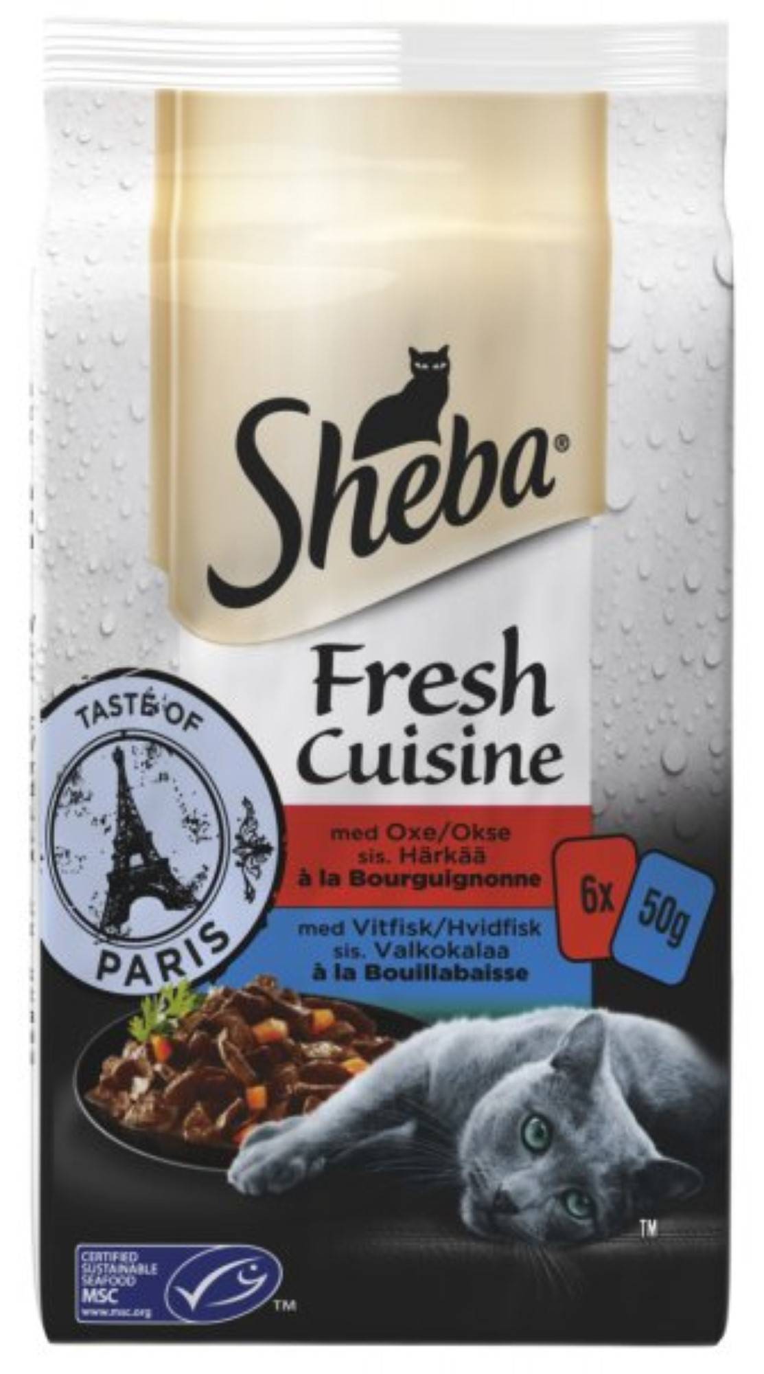Sheba 6x50g Fresh Cuisine Taste of Paris MSC - Nettimyynti.fi verkkokauppa