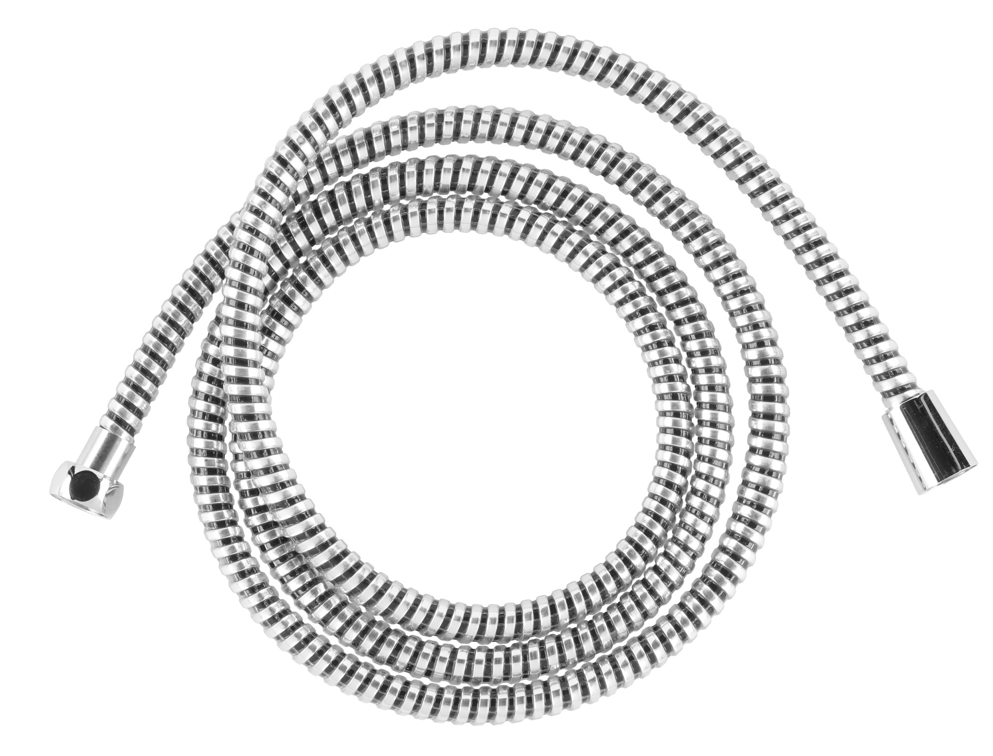 Suihkuletku 2m PVC kromi/musta - Nettimyynti.fi verkkokauppa