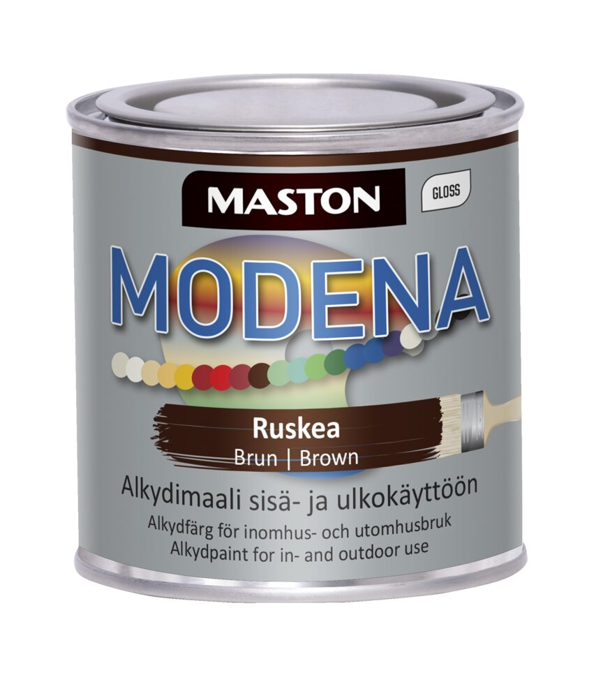 Maali Maston Modena ruskea 250ml Alkydimaali sisä- ja ulkokäyttöön ...