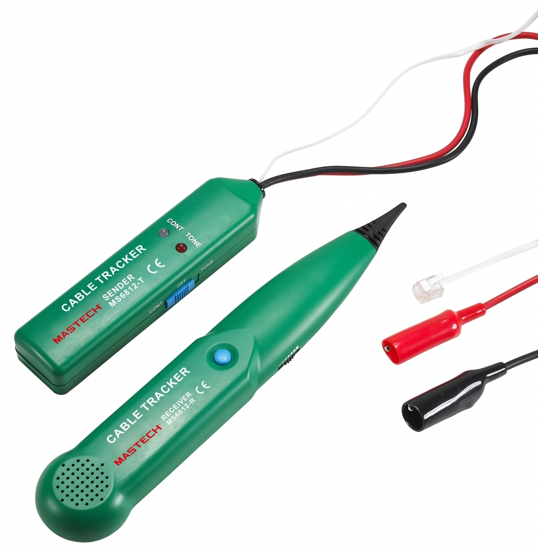 Kaapelitunnistin MS6812A Mastech Kaapelitesteri: vastaanotin ja lähetin ...