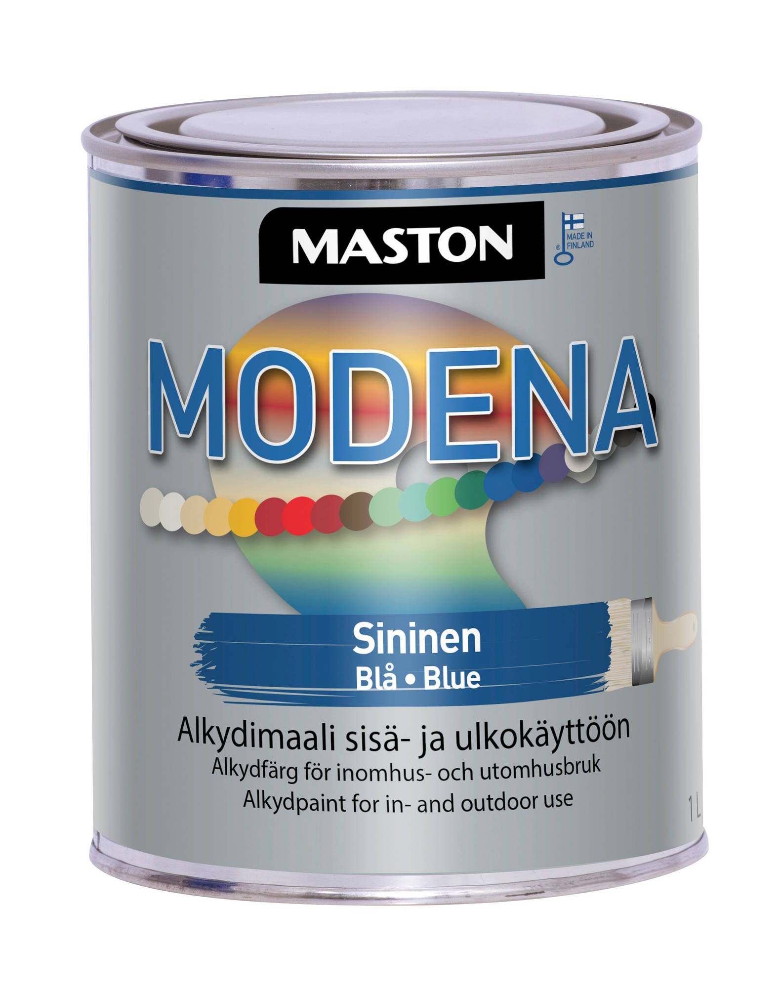 Maali Modena sininen 1 L Alkydimaali sisä- ja ulkokäyttöön ...
