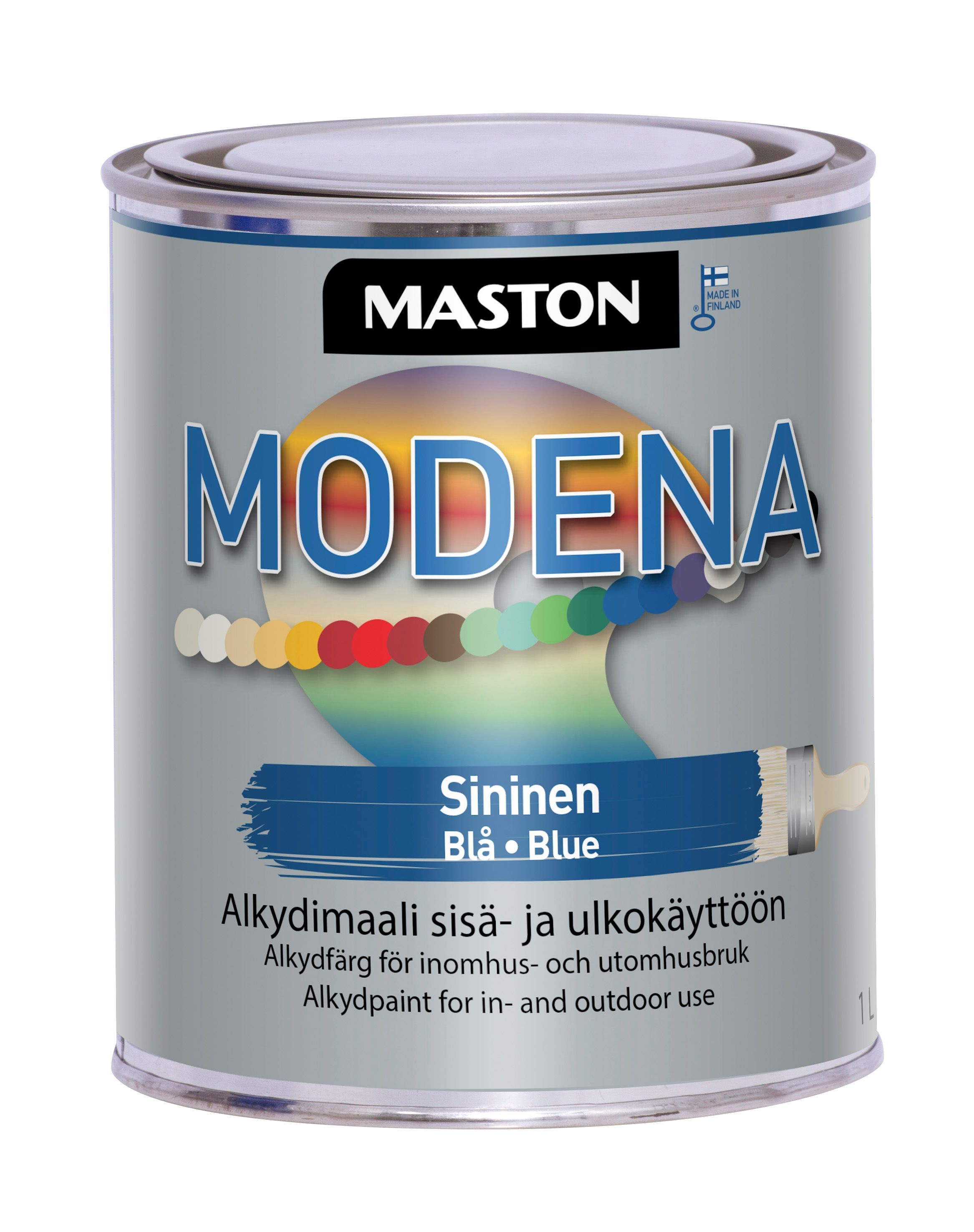 Maali Modena sininen 1 L Alkydimaali sisä- ja ulkokäyttöön ...