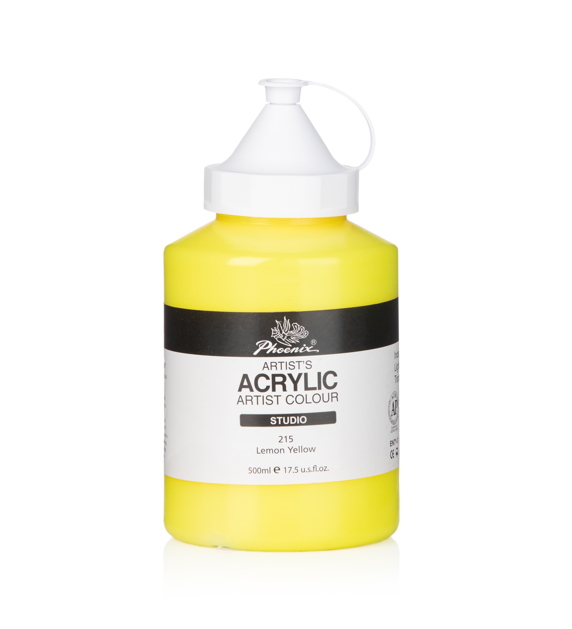 Phoenix Artist Studio 500ml akryylimaali Keltainen - Nettimyynti.fi ...
