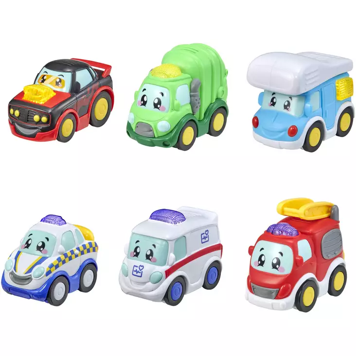 Pikkuauto valoilla ja äänillä Tiny Teamsterz Beep & Go - Nettimyynti.fi verkkokauppa