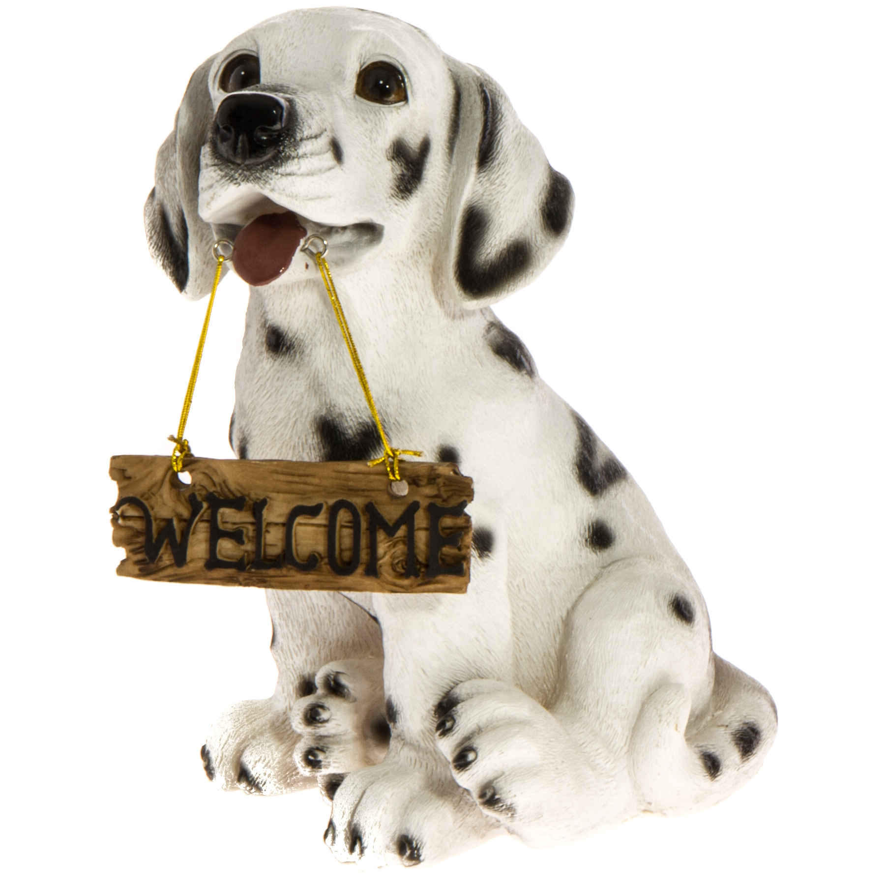 Puutarhapatsas Koira 24 cm Welcome -kyltti Dalmatialainen - Nettimyynti ...
