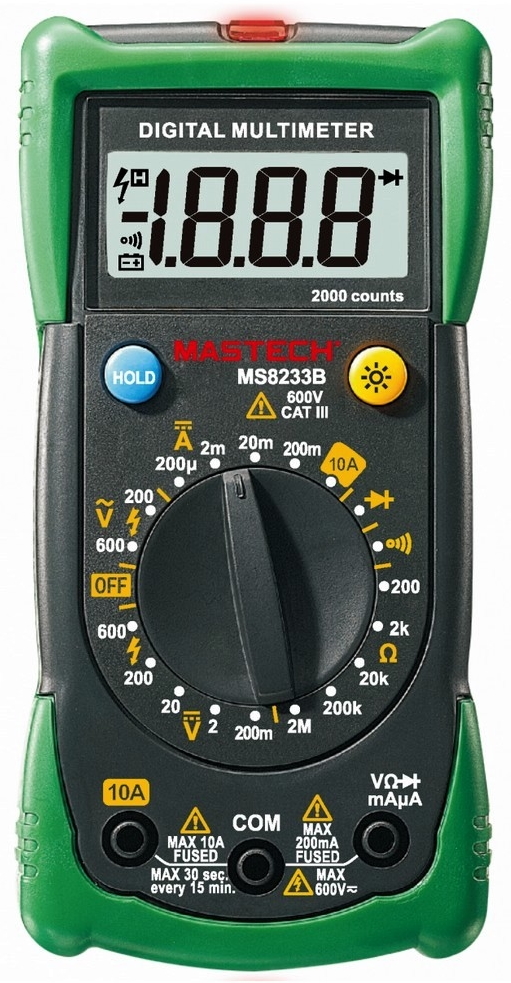 Yleismittari digitaalinen Mastech MS8233B - Nettimyynti.fi verkkokauppa